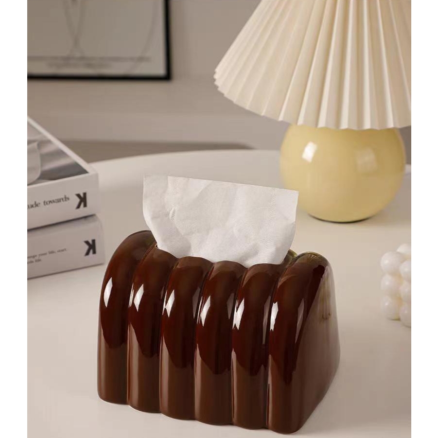 Hộp Khăn Giấy Sứ Decor Hình Socola | Shopee Việt Nam