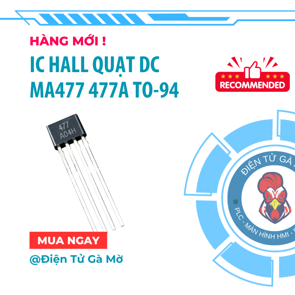 [1 CON] IC Hall Quạt DC MA477 MH477 ATS477 FS477 477A TO-94 | Shopee Việt Nam