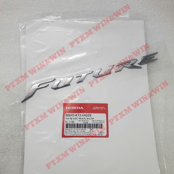 Tem ốp sườn Future 125, Tem chữ nổi Future 125 fi 2018-2024 bản đặc ...
