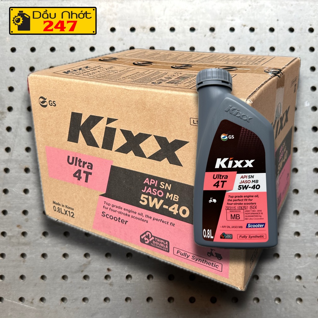 Thùng nhớt tay ga Kixx Ultra Scooter SN 5w40 800ml | Shopee Việt Nam