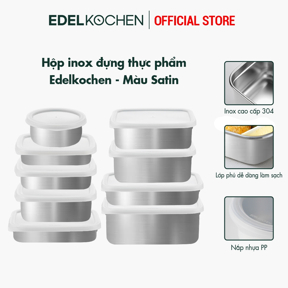 Hộp đựng thực phẩm, trữ đông inox 304 Edelkochen Edellock Collection ...