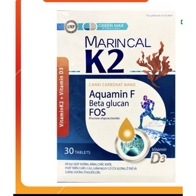 bổ sung canxi Marincal k2 hộp 30 viên | Shopee Việt Nam
