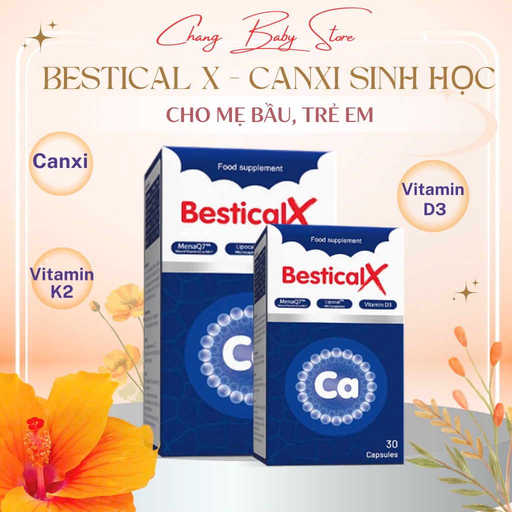 Bestical X - Canxi Sinh Học Dạng Viên Bổ Sung Canxi Cho Mẹ Bầu, Trẻ Đang Trong Giai Đoạn Phát ...