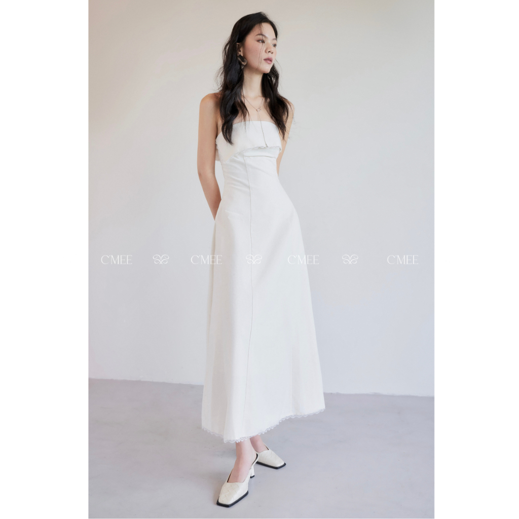 [C'MEE] ĐẦM DÀI DÁNG A CÚP NGỰC CICI DRESS | Shopee Việt Nam