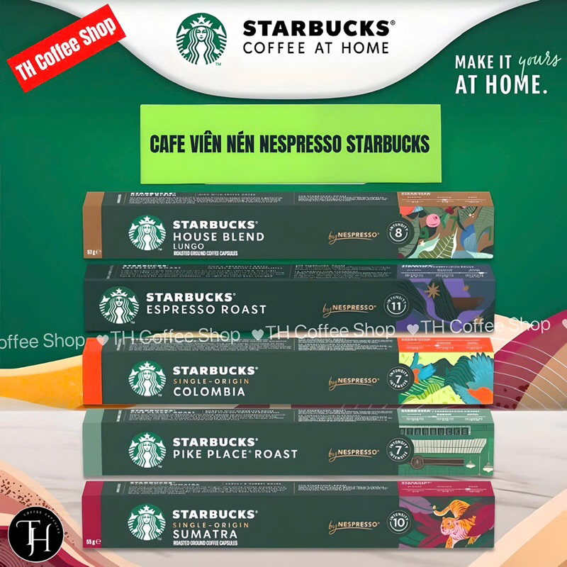 ( Dành cho máy Nespresso) - CÀ PHÊ VIÊN NÉN STARBUCKS NESPRESSO CAPSULE ...