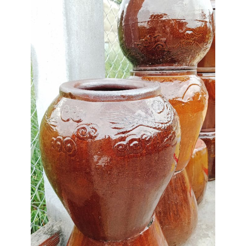 Lu kiệu Rồng, Lu chứa nước, Lu trồng sen, Lu gạo, size 20 - 25 lít🍃🍃 ...