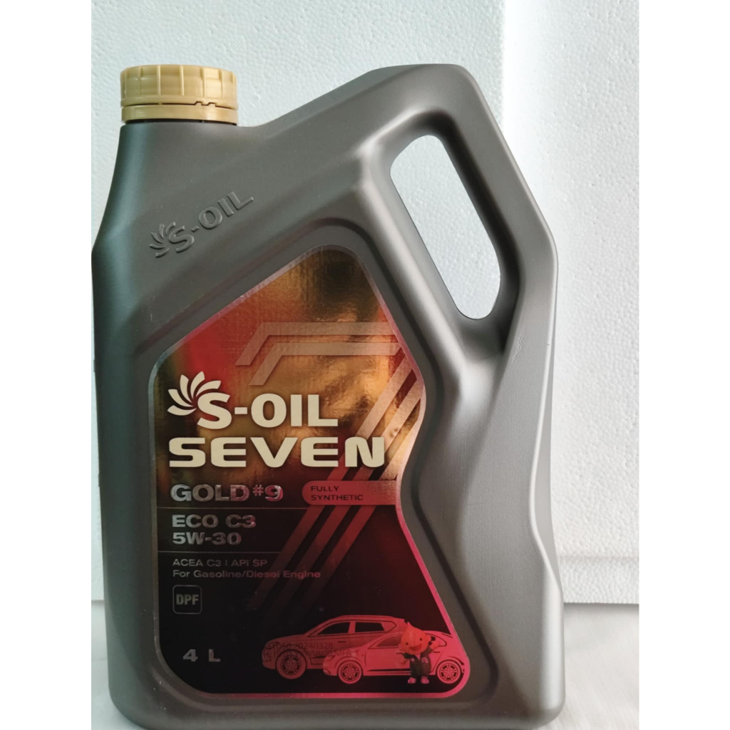 Dầu nhớt S.oil Seven Gold #9 ECO C3 API SP 5W30 - Tổng hợp 100% - 4L ...