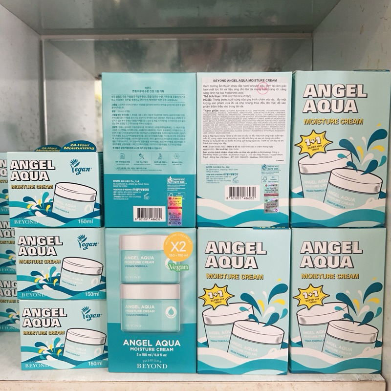 Kem dưỡng thuần chay Beyond Angel Aqua Moisture Cream và Angel Aqua Moisture Barrier Cream ...