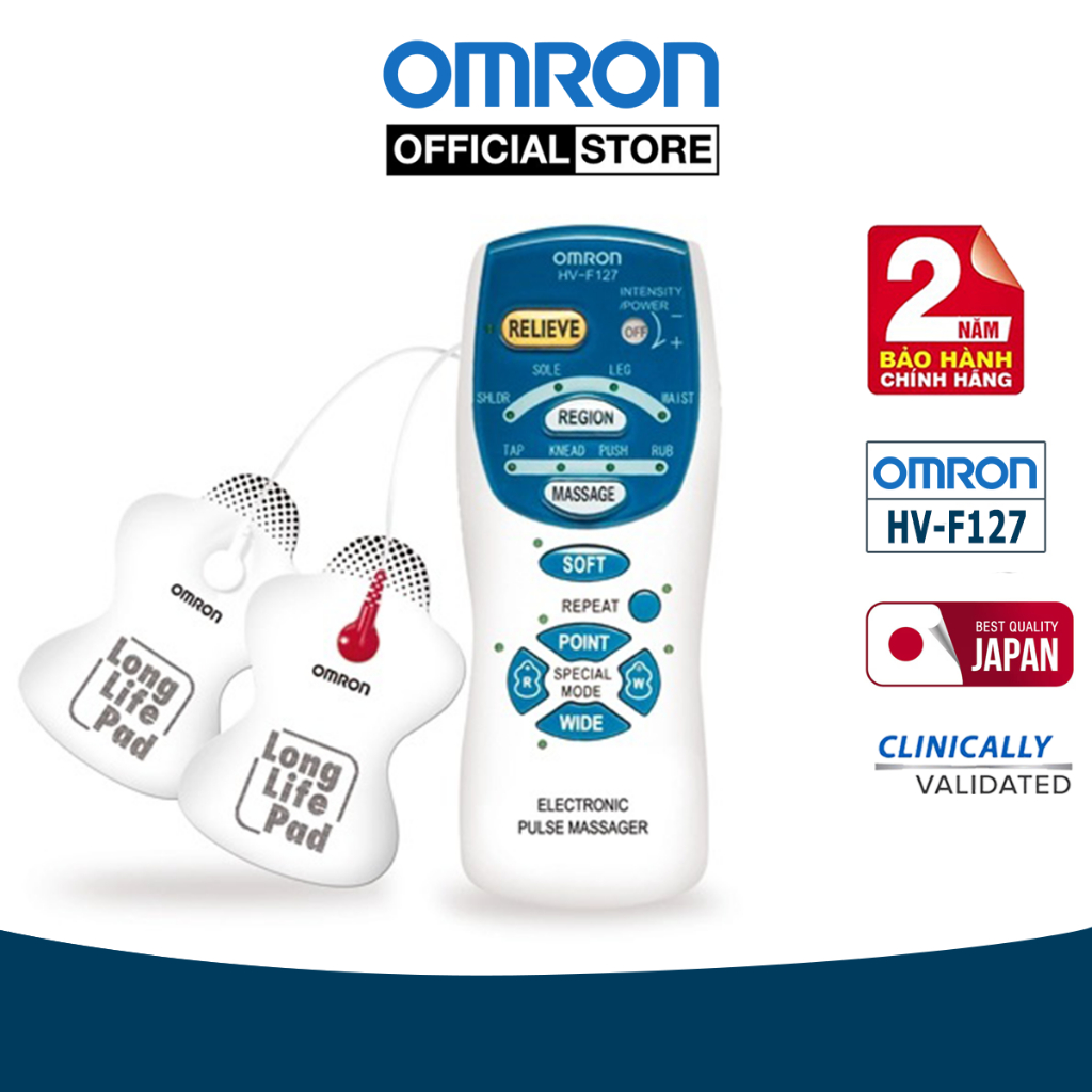 MÁY MASSAGE XUNG ĐIỆN TRỊ LIỆU OMRON HV-F127 - HÀNG CHÍNH HÃNG - BẢO HÀNH 2 NĂM | Shopee Việt Nam