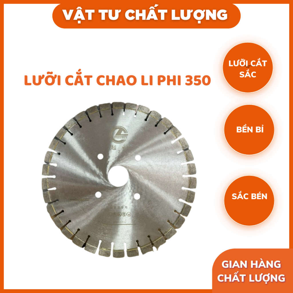 Lưỡi Cắt Chao Li Phi 350, Dao Cắt Chao Li, lưỡi cắt đá granite | Shopee ...