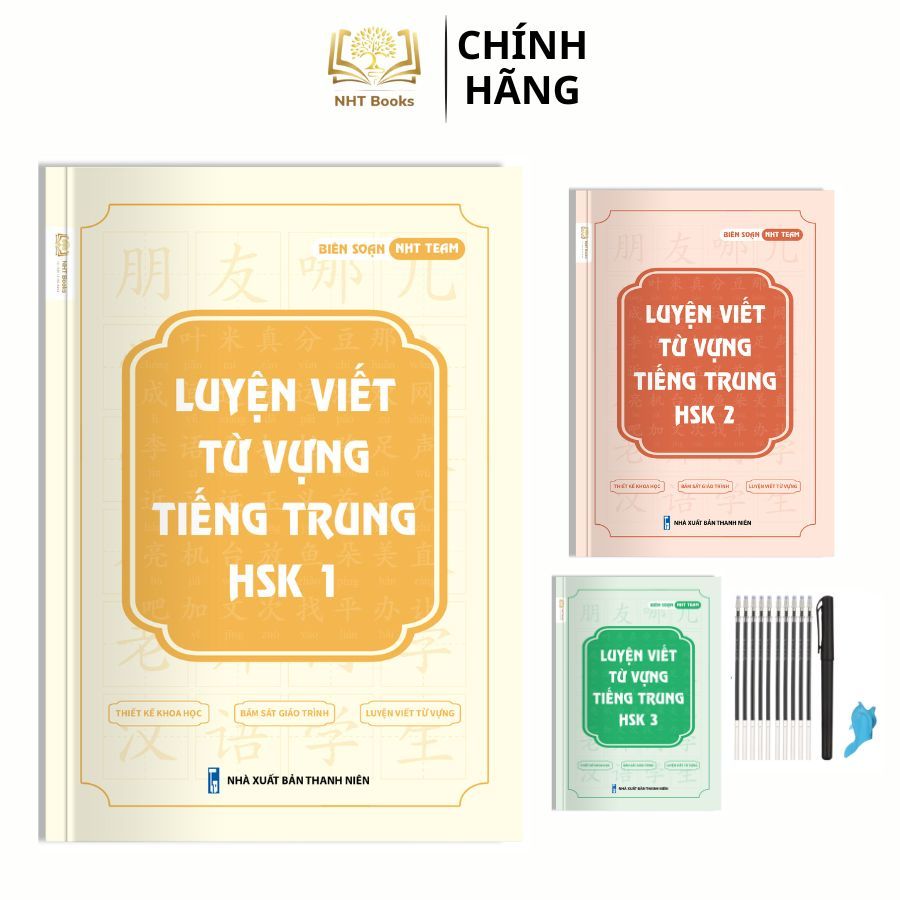Combo 3 Vở Luyện Viết Từ Vựng Tiếng Trung HSK 1 2 3 Luyện Viết Tiếng Trung Cho Người Mới Bắt Đầu ...
