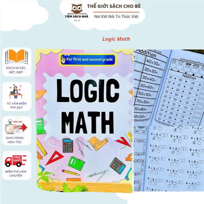 Sách - Logic Math Luyện Toán Tách Gộp, Toán Tư Duy cho Bé | Shopee Việt Nam