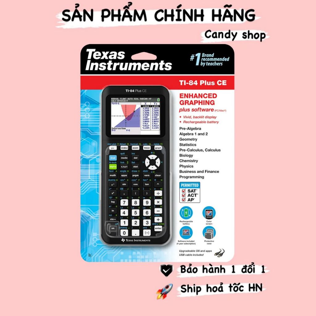 Texas Instruments TI-84 Plus CE - Máy tính Khoa học Lập trình Vẽ đồ thị ...