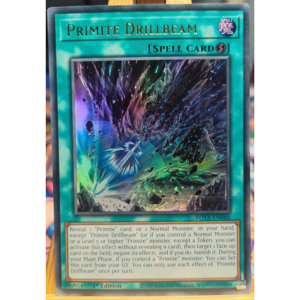 [KW2 Yugioh] [EN-UK] Thẻ bài Primite Drillbeam - ROTA-EN060 - Ultra Rare 1st Edition | Shopee ...