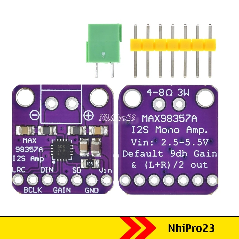 Mạch Khuếch Đại Âm Thanh Max98357 3w Giao Diện I2s Dac Chuyên Dụng Cho ...