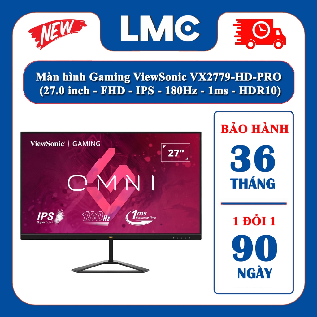 Màn Hình Gaming ViewSonic VX2779-HD-PRO (27.0 inch - FHD - IPS - 180Hz - 1ms - HDR10) - (Chính ...