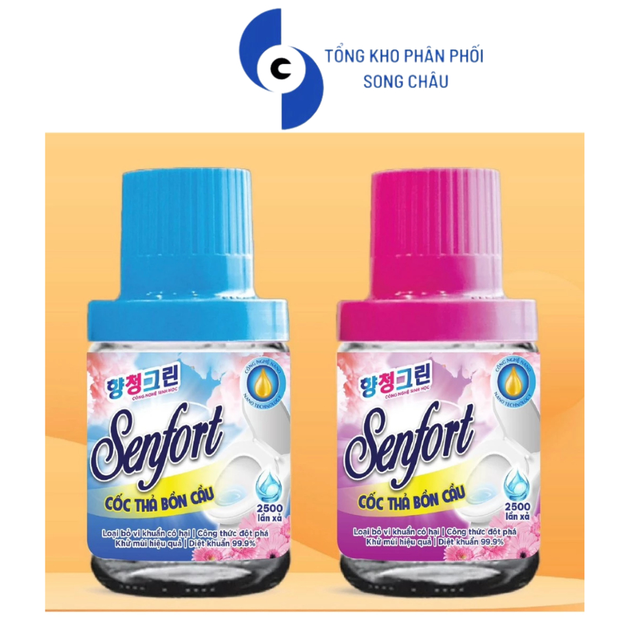 Combo 3 lọ Thả Bồn Cầu Senfort 180Gr Khử Mùi Diệt Khuẩn Tiện Lợi Thay Thế Viên Thả Bồn Cầu Giúp ...