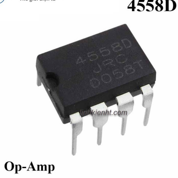 Combo 5 con JRC4558D JRC4558 4558D 4558 DIP-8 | Shopee Việt Nam