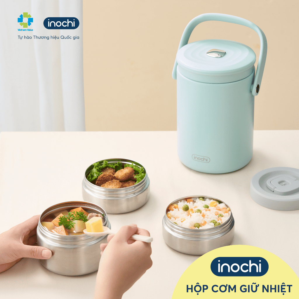 Hộp Cơm Giữ Nhiệt Inochi Fuji 1700-1800ml - Inox 304, Giữ Nóng Lâu ...