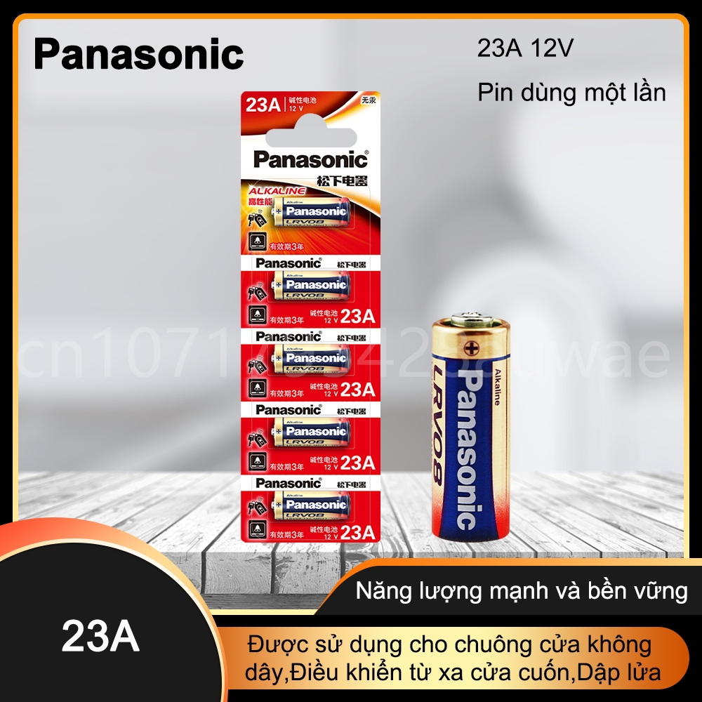 Pin Panasonic 12V 23A A23 Alkaline Dùng Cho Remote ô tô, cửa cuốn, chuông cửa | Shopee Việt Nam