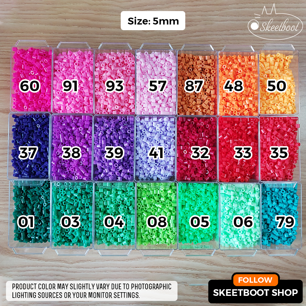 Hạt Perler 5mm Nhiều Màu 10g Hạt Màu Kì Thú Hạt đậu Thần Kì