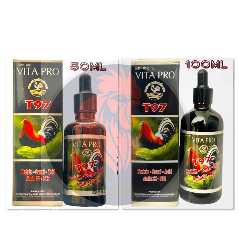 𝐓𝟗𝟕_𝐕𝐈𝐓𝐀 𝐏𝐑𝐎_(𝐍𝐞𝐰) 𝟓𝟎-𝟏𝟎𝟎𝐦𝐥. Tăng nước m.áu, bóng lông, mượt lông. Lên tay nhanh, mau hừng gà ...