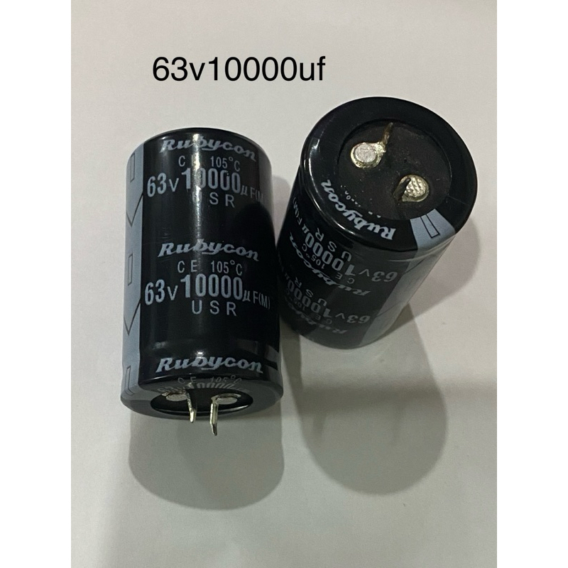 Tụ điện Rubycon 10000UF63V 63V10000UF 63V 10000UF kích thước 30x50mm 105ºC Chính hãng mới 100% ...