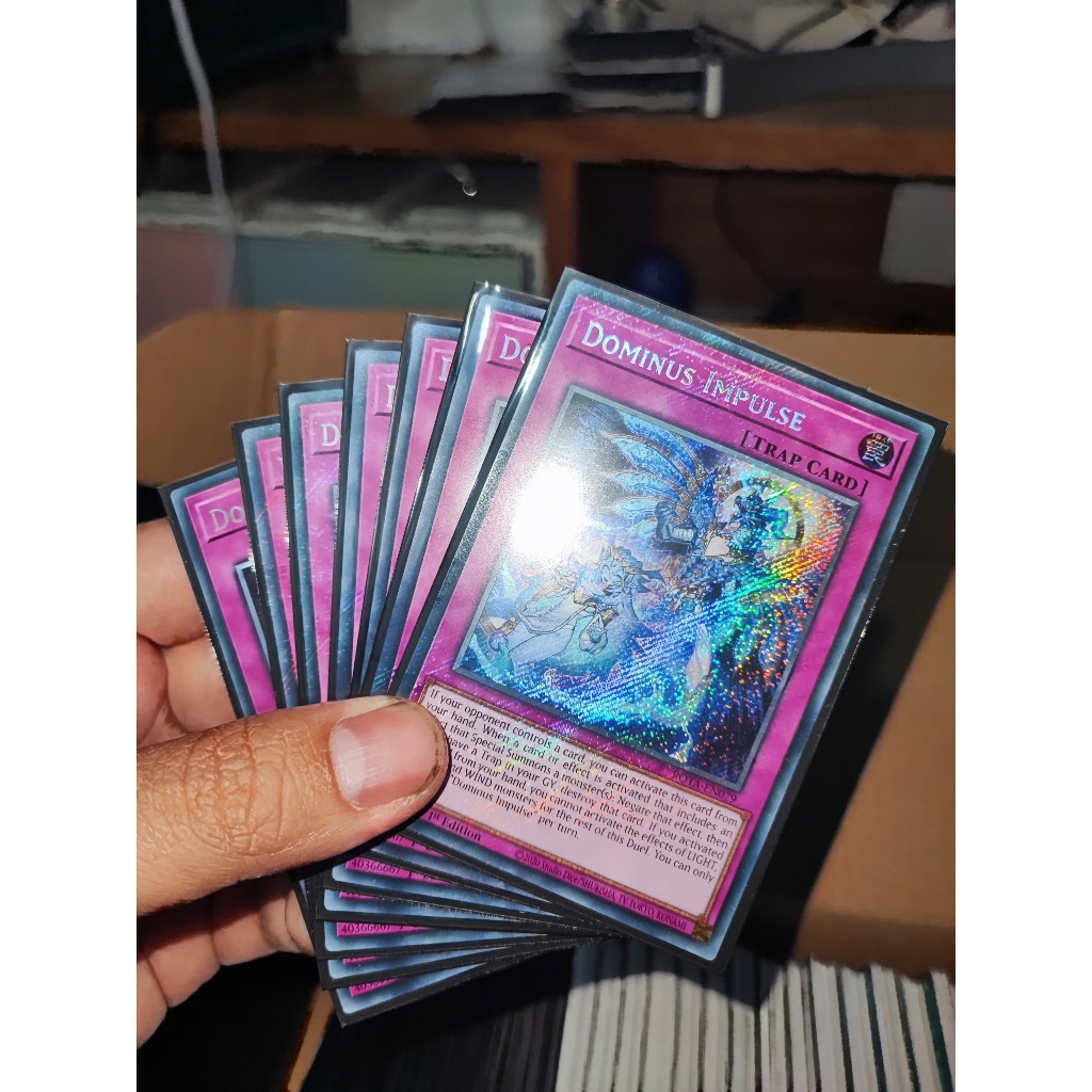 [Yugioh Funny Shop] 1 lá thẻ bài Dominus Impulse - ROTA-EN079 - Secret Rare 1st Edition | Shopee ...