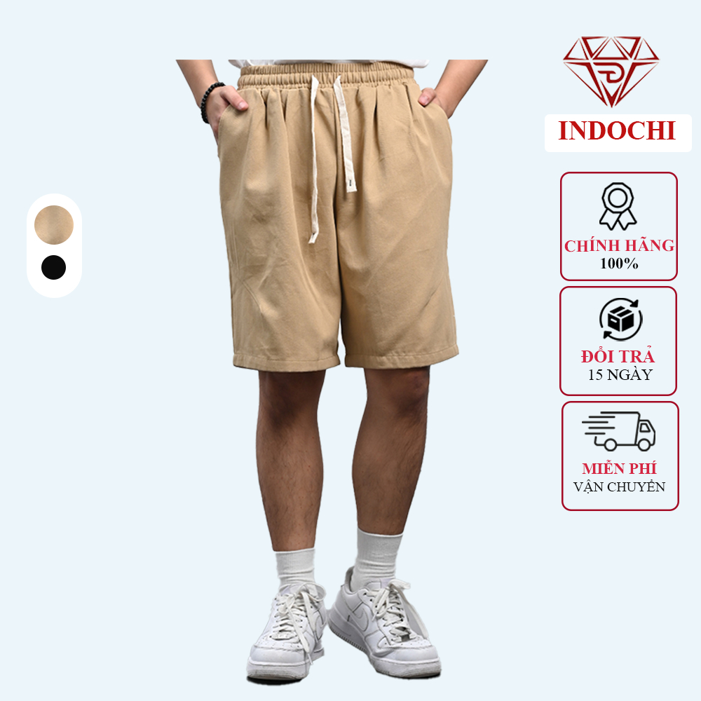 Quần Short KAKI Nam INDOCHI Cạp Chun Cao Cấp Chuẩn Phom Nam Tính ...