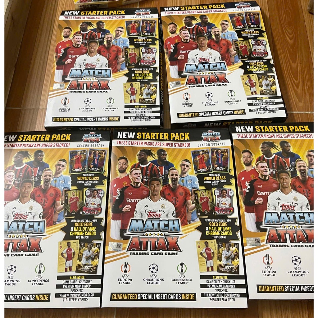 [ Starter Pack ] Gói bao gồm Album Đựng Thẻ Topps Match Attax Starter ...