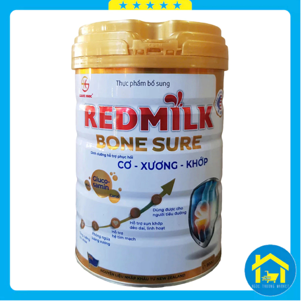 Sữa bột dinh dưỡng REDMILK Bone Sure cơ xương khớp lon 900g | Shopee ...