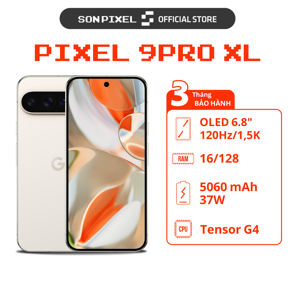 Điện Thoại Google Pixel 9 Pro XL, Chipset Google Tensor G4 Với AI ...