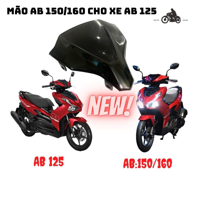 Mão chắn gió gắn cho xe AirBlade (AB) 125 đời 2020 đến 2025 - Thay thế ...