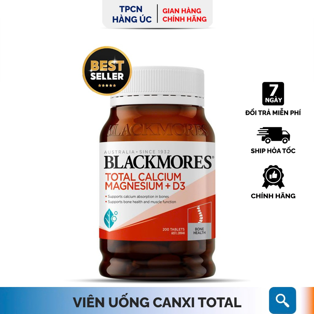 Canxi tổng hợp - Total Calcium Magnesium + D3 Blackmores 200 viên ...