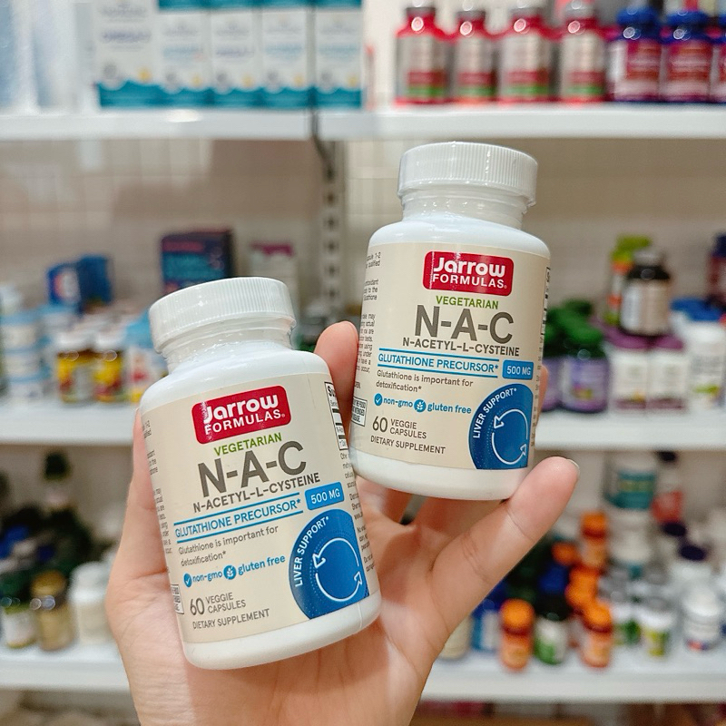 Viên uống thải độc bảo vệ Gan và Phổi NAC 500mg Jarrow Formulas 60 viên ...