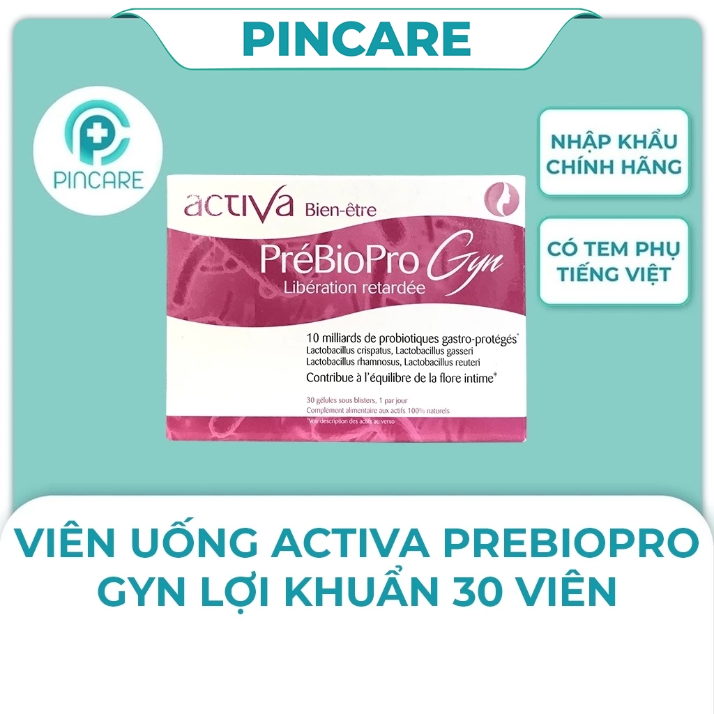 Men phụ khoa Activa Prebiopro Gyn bổ sung lợi khuẩn 30 viên - PINCARE ...