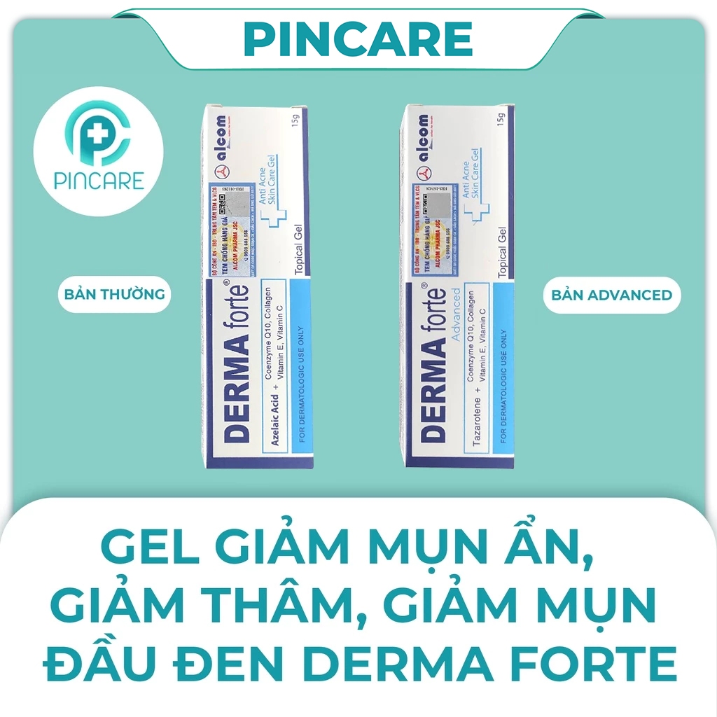 Derma Forte Gel 15g và Derma Forte Advanced 15g Giảm mụn giảm thâm mụn ...