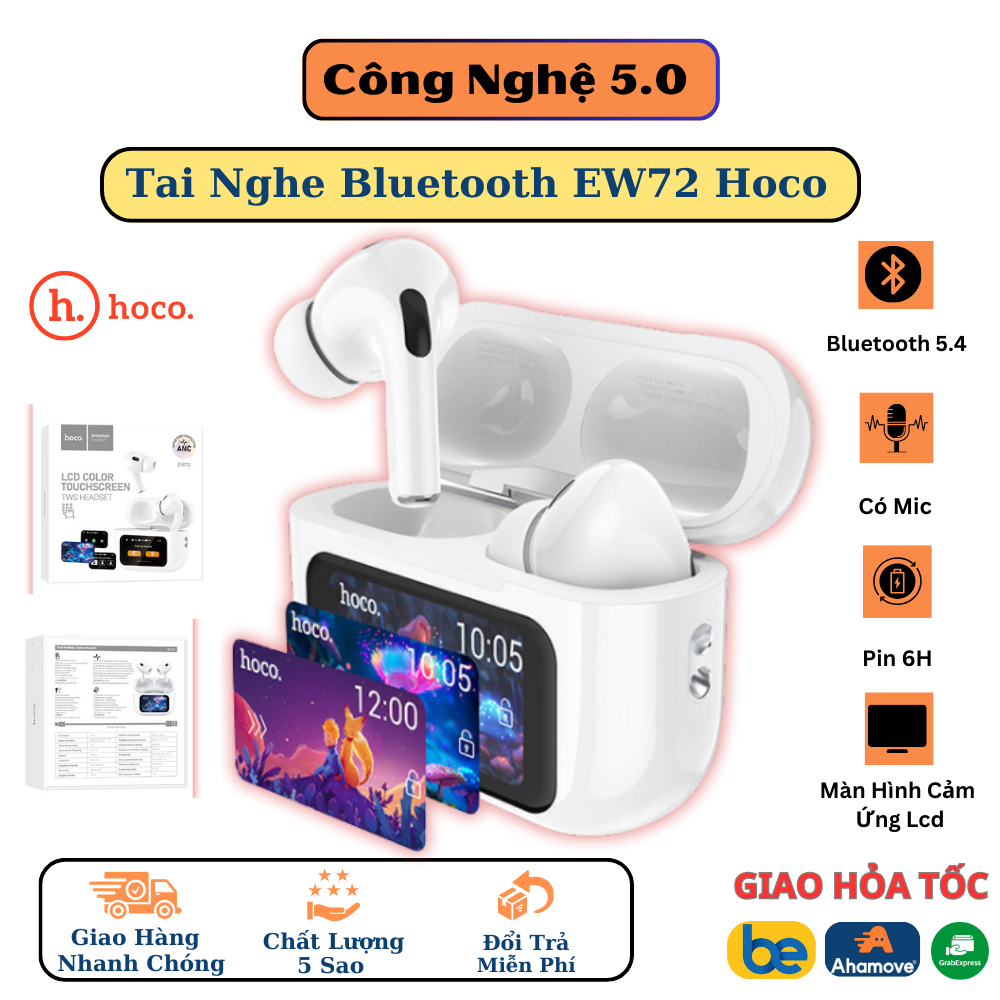 Tai Nghe Bluetooth Nhét Tai Hoco EW72 Kèm Đốc Sạc,Chống Ồn,Tích Hợp Mic ...