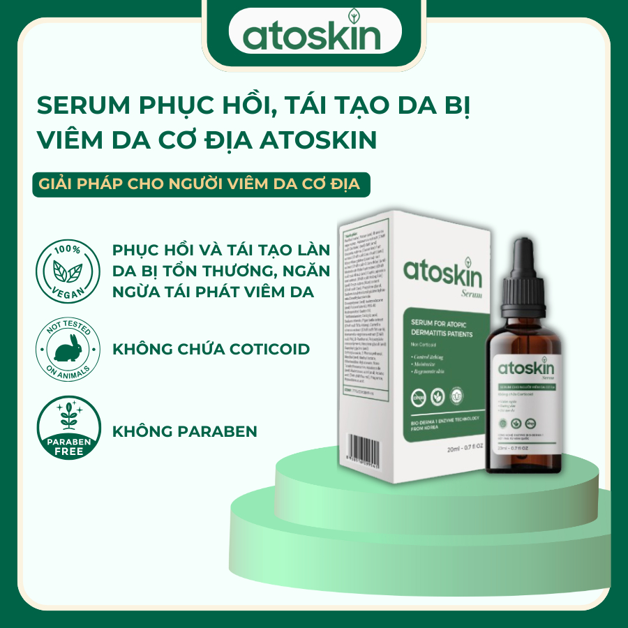 Serum Viêm Da Cơ Địa Atoskin Hỗ Trợ Giảm Nhanh Ngứa Ngáy, Sưng Viêm ...