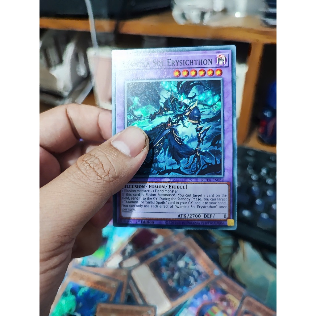 [Yugioh Funny Shop] 1 lá thẻ bài Azamina Sol Erysichthon - ROTA-EN032 - Common 1st Edition ...