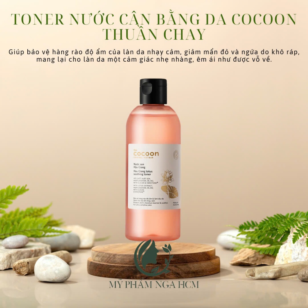 Toner nước cân bằng da SEN Hậu Giang cocoon 310ml Thuần Chay | Shopee ...