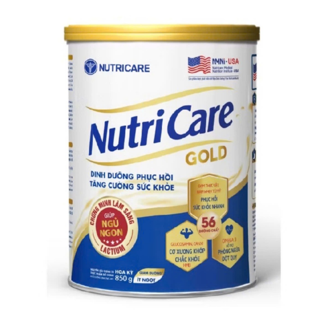 [HSD 2027] [Mẫu Mới] Sữa Bột Nutricare Gold ( Già) - Phục Hồi Bồi Bổ Cơ Thể 850g. | Shopee Việt Nam
