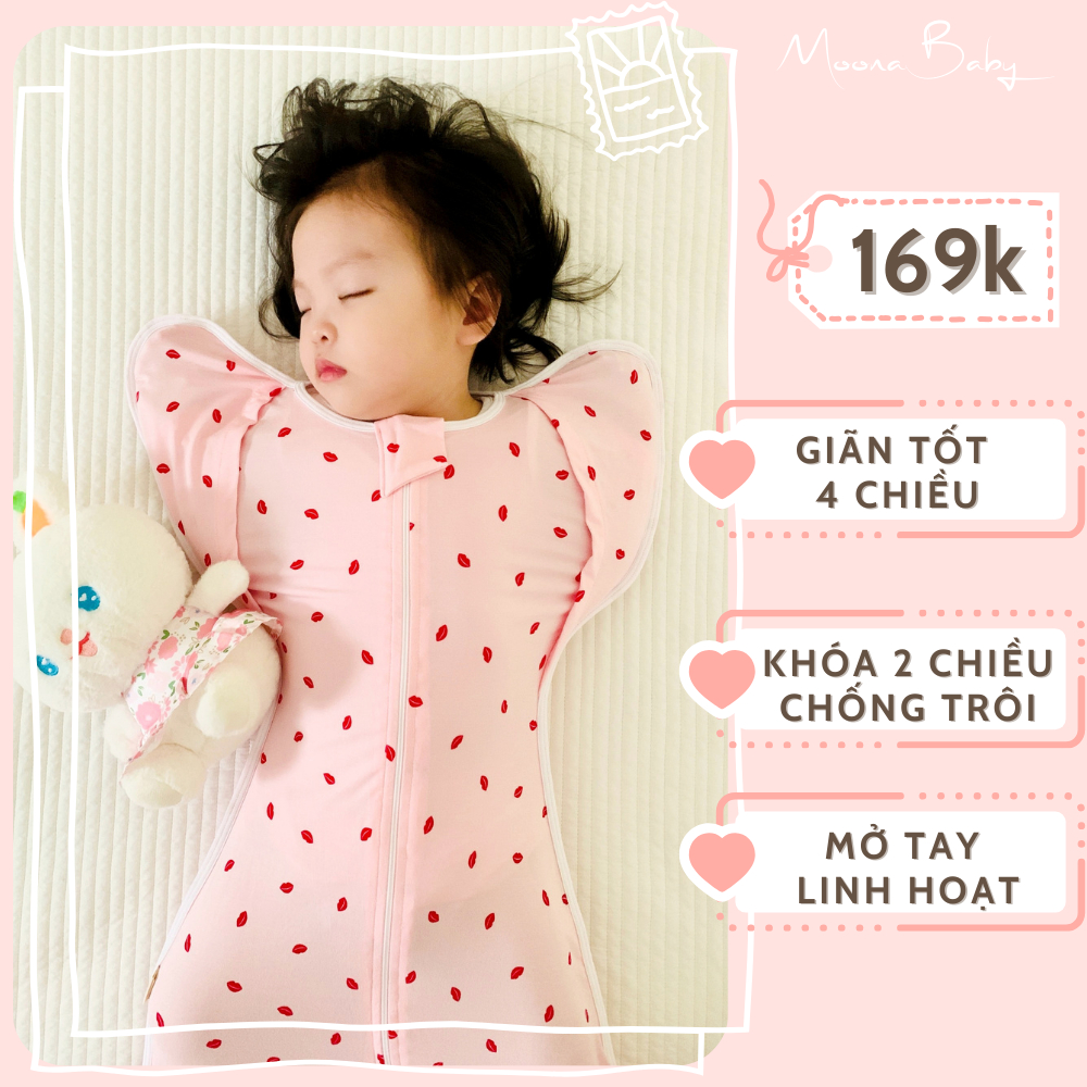 Nhộng chũn cho bé có mở tay vải cotton lụa modal & petit bamboo kháng ...