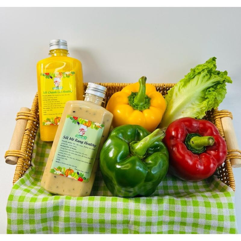 Combo 2 Chai Sốt Healthy (Sốt Mè Rang -Sốt Chanh Leo) Chai 330ML ...