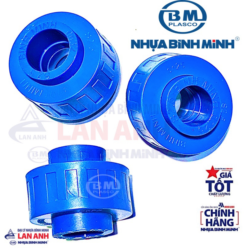 PPR BÌNH MINH rắc co nhựa/ khớp nối sống phi 20,25,32 dùng cho ống nước nóng ppr | Shopee Việt Nam
