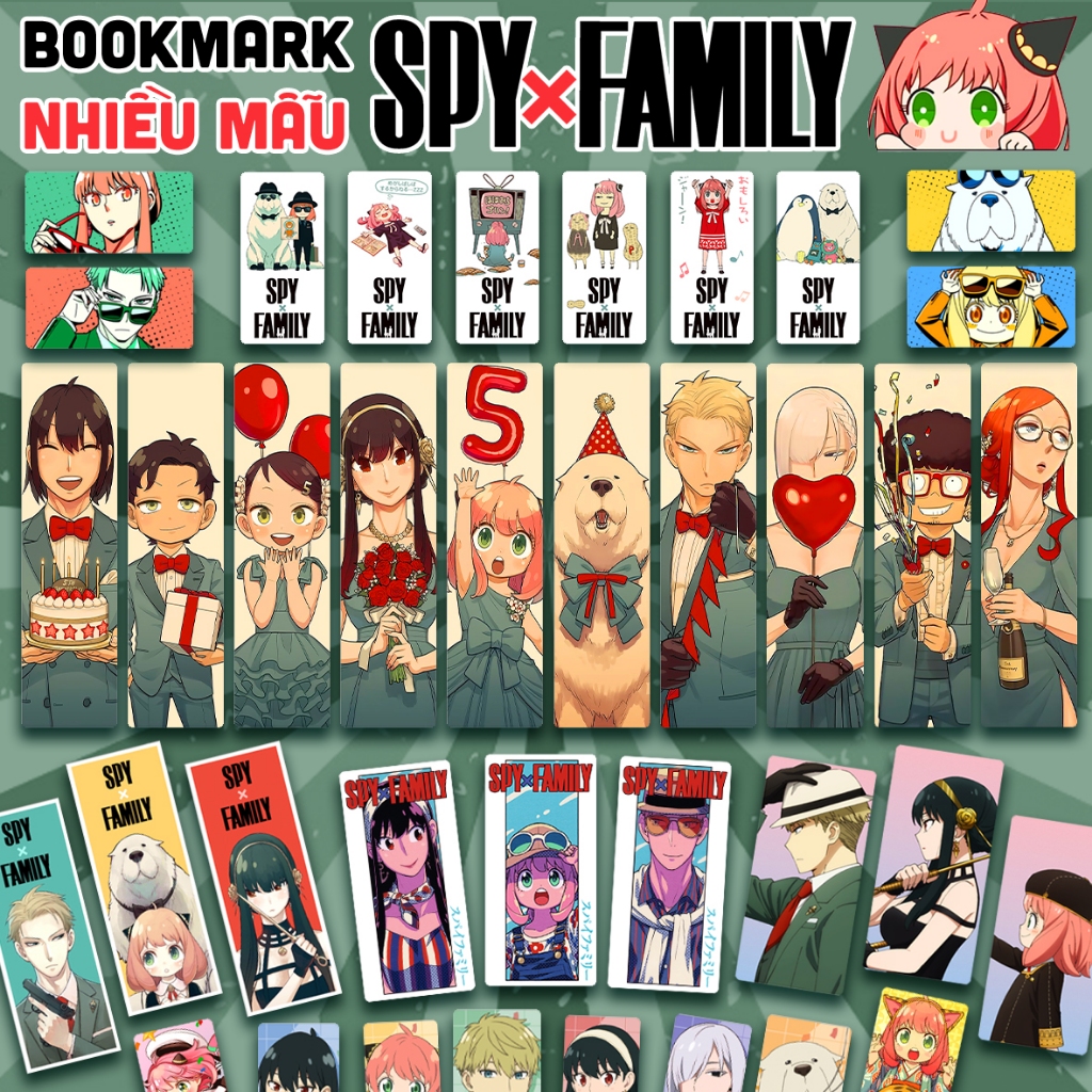 Bookmark SPY X FAMILY NHIỀU MẪU xinh xắn - bookmark anime manga ...