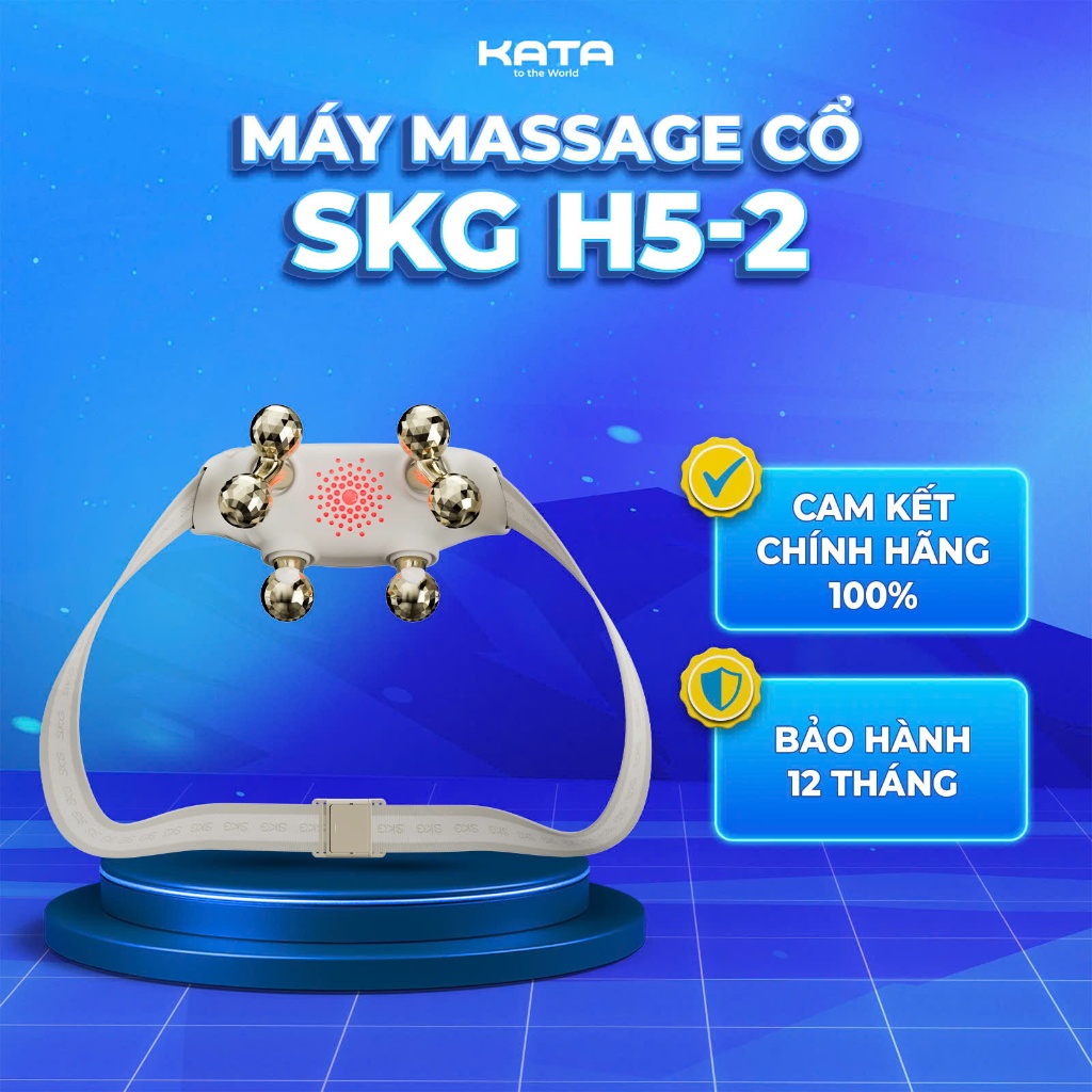 Máy massage cổ vai gáy SKG H5-2 cao cấp, máy mát xa vật lý giúp giảm đau mỏi cổ vai gáy chính ...