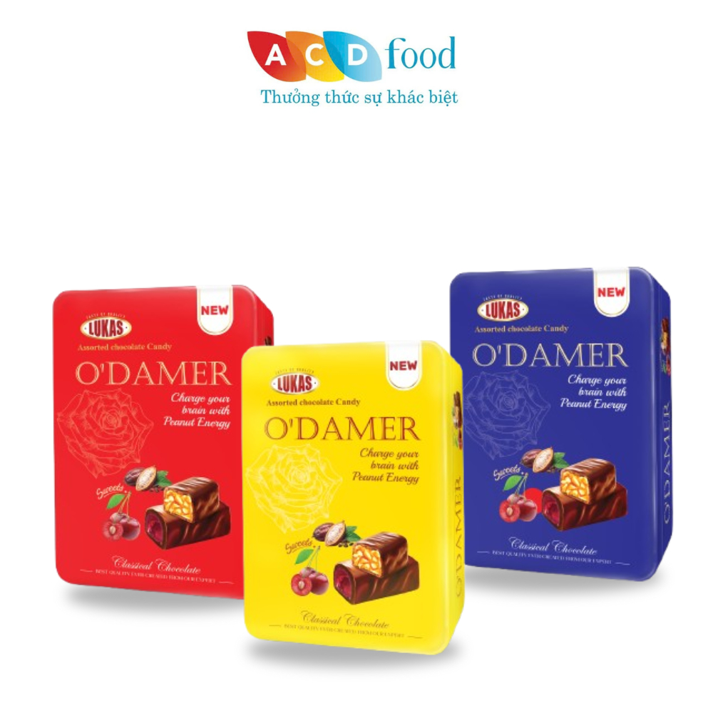 Socola hộp thiếc O'Damer ACD Food - Kẹo phủ Socola 205g làm giỏ quà ...