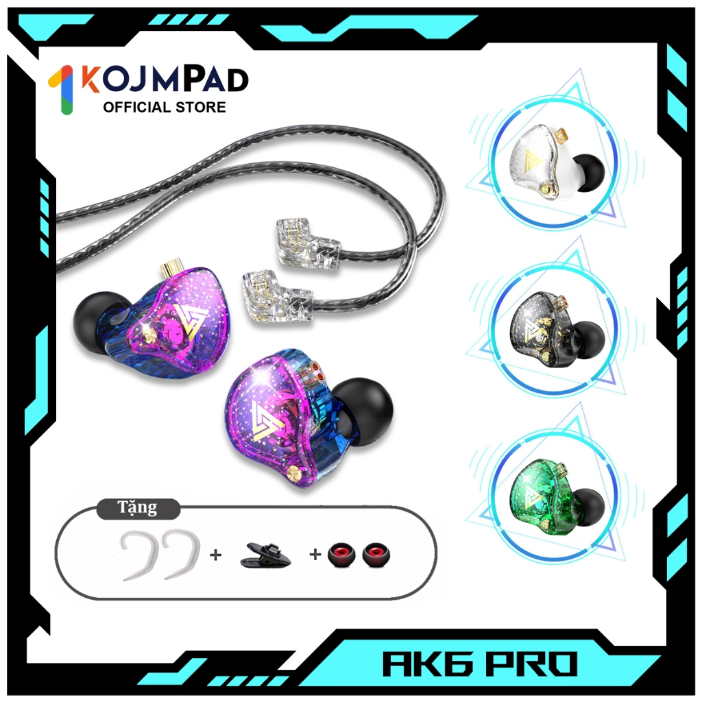 Tai Nghe In-Ear Driver Rời QKZ AK6 PRO Gaming Nhét Tai Có Dây Âm Thanh ...