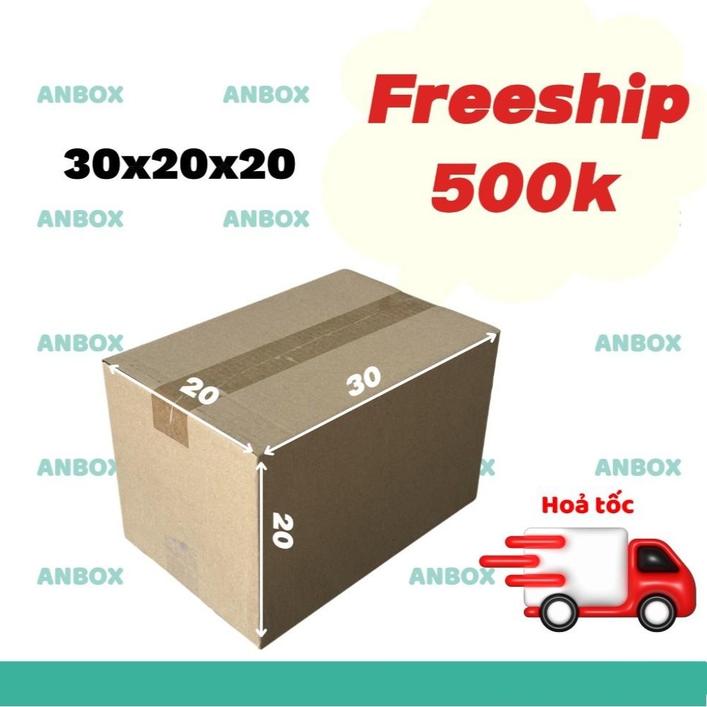 Hộp carton 30x20x20 bộ 10 trơn không in | Shopee Việt Nam